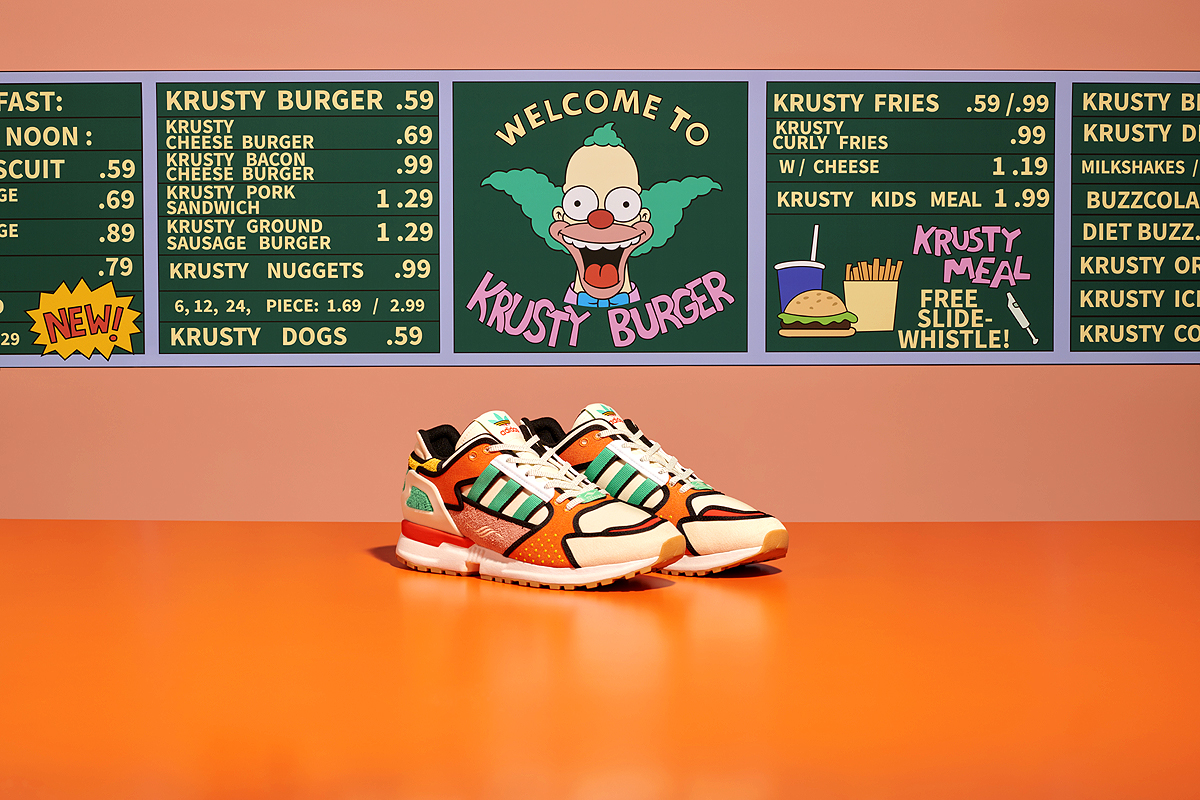 adidas Originals y The Simpsons presentan ZX 1000 C Krusty Burger- K de ...